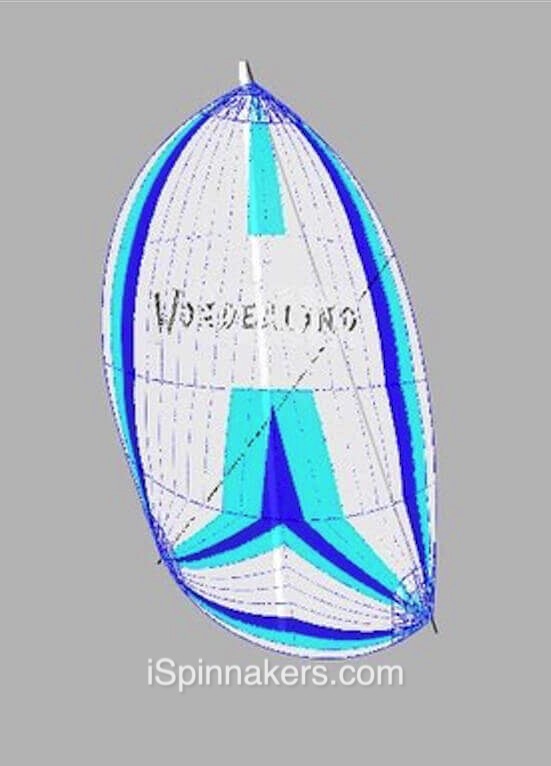 Beneteau Oceanis 473 example of panel layout asymmetrical spinnaker ...